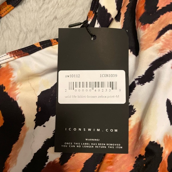 IconSwim | Swim | Iconswim X City Girls Wild Life Bikini Brown Zebra ...